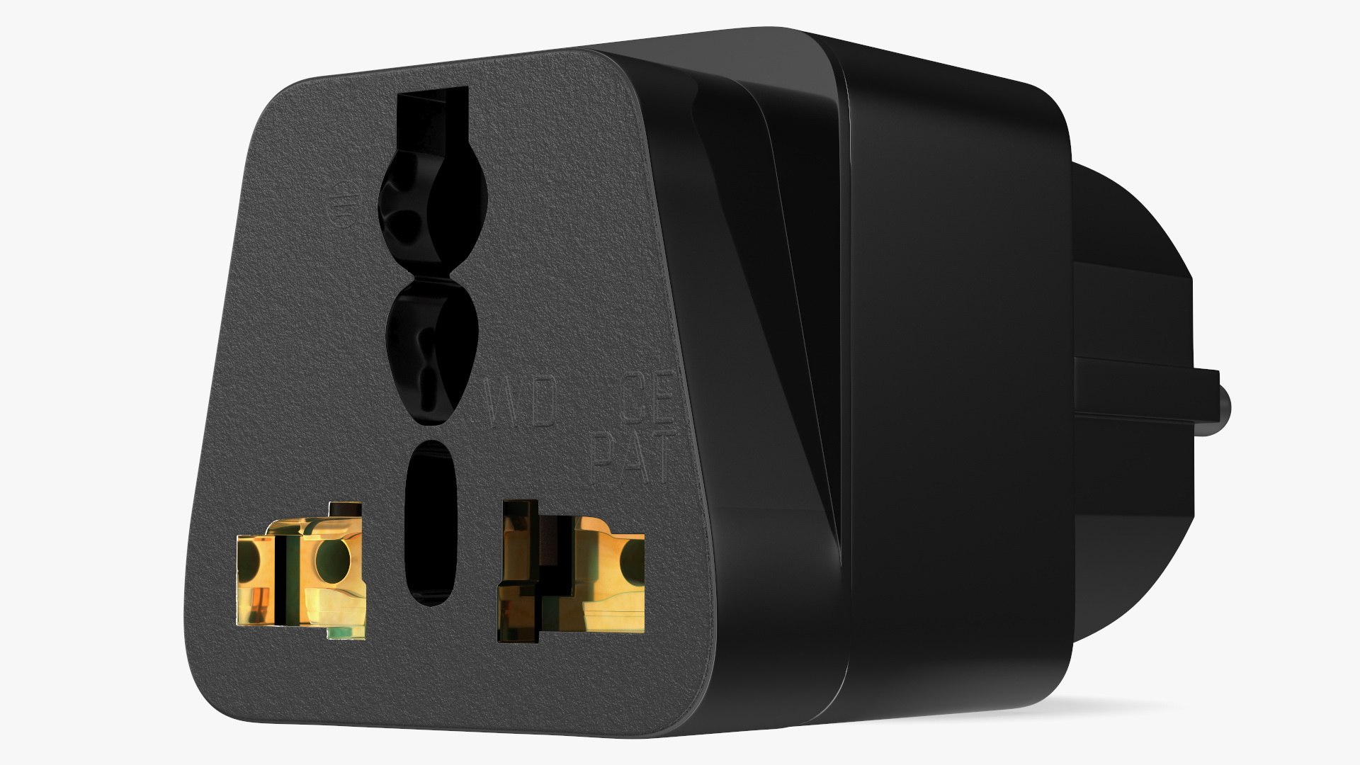 3D model Electrical Plug Type H Adapter Black - TurboSquid 1838051