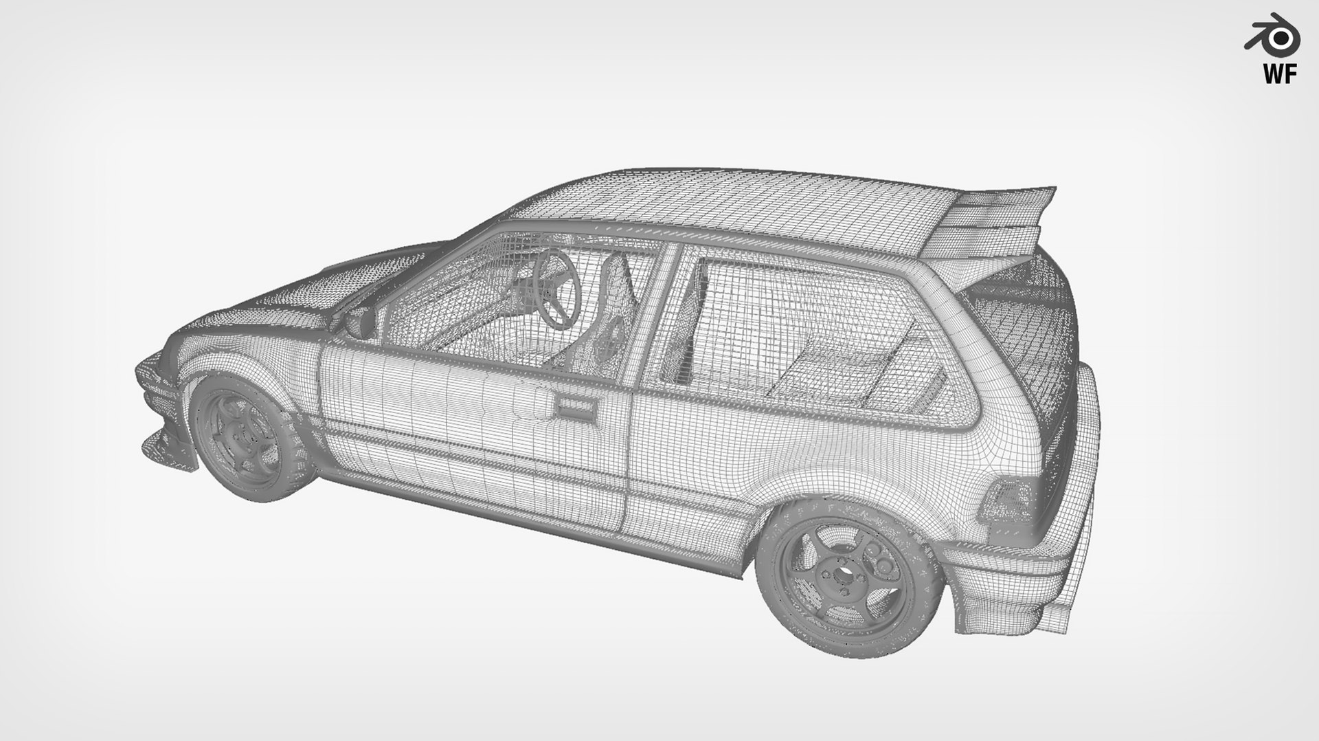 Honda Civic EF 1987 3D - TurboSquid 1816178