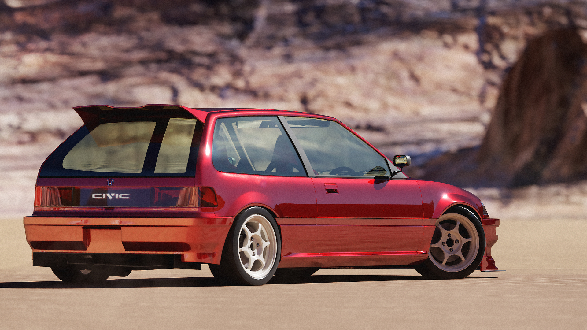 Honda Civic EF 1987 3D-Modell - TurboSquid 1816178