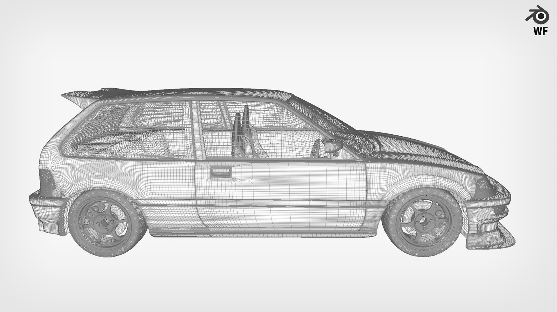 Honda Civic EF 1987 3D - TurboSquid 1816178
