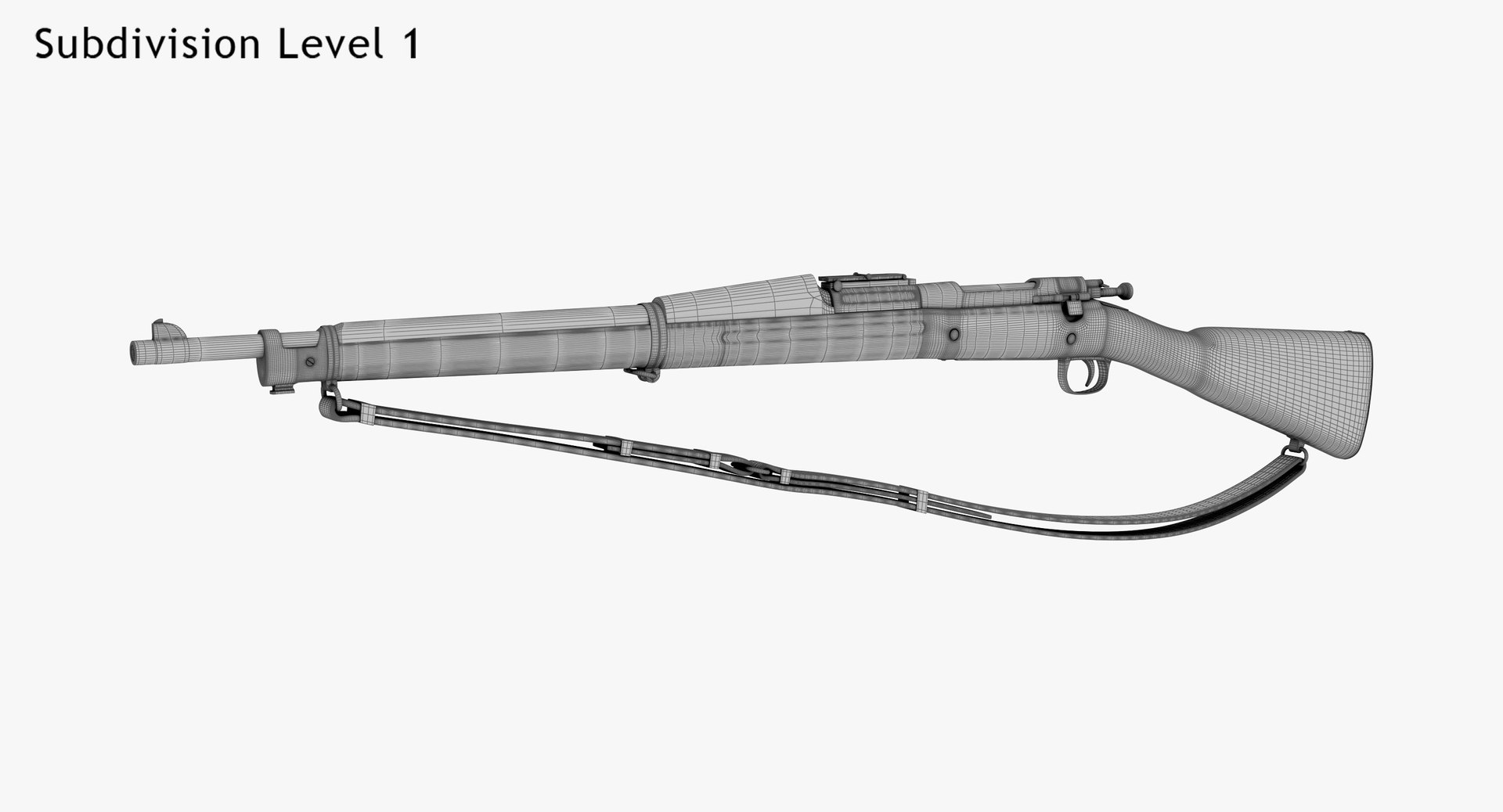 3D Model Springfield M1903 Rifle - TurboSquid 2054872