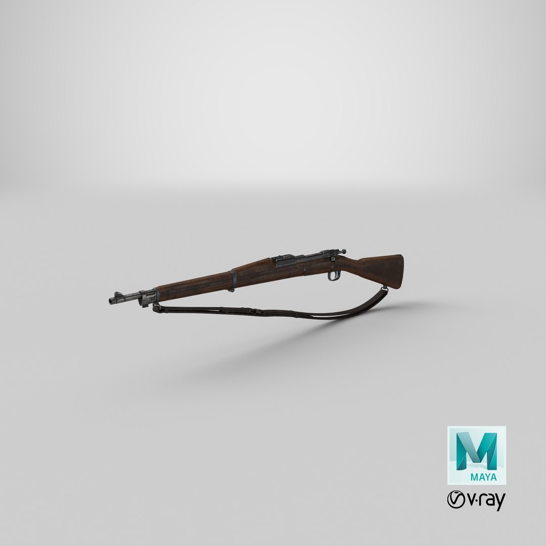 3D Model Springfield M1903 Rifle - TurboSquid 2054872
