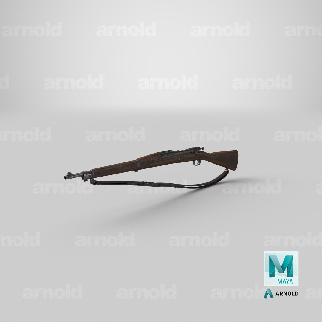 3D Model Springfield M1903 Rifle - TurboSquid 2054872