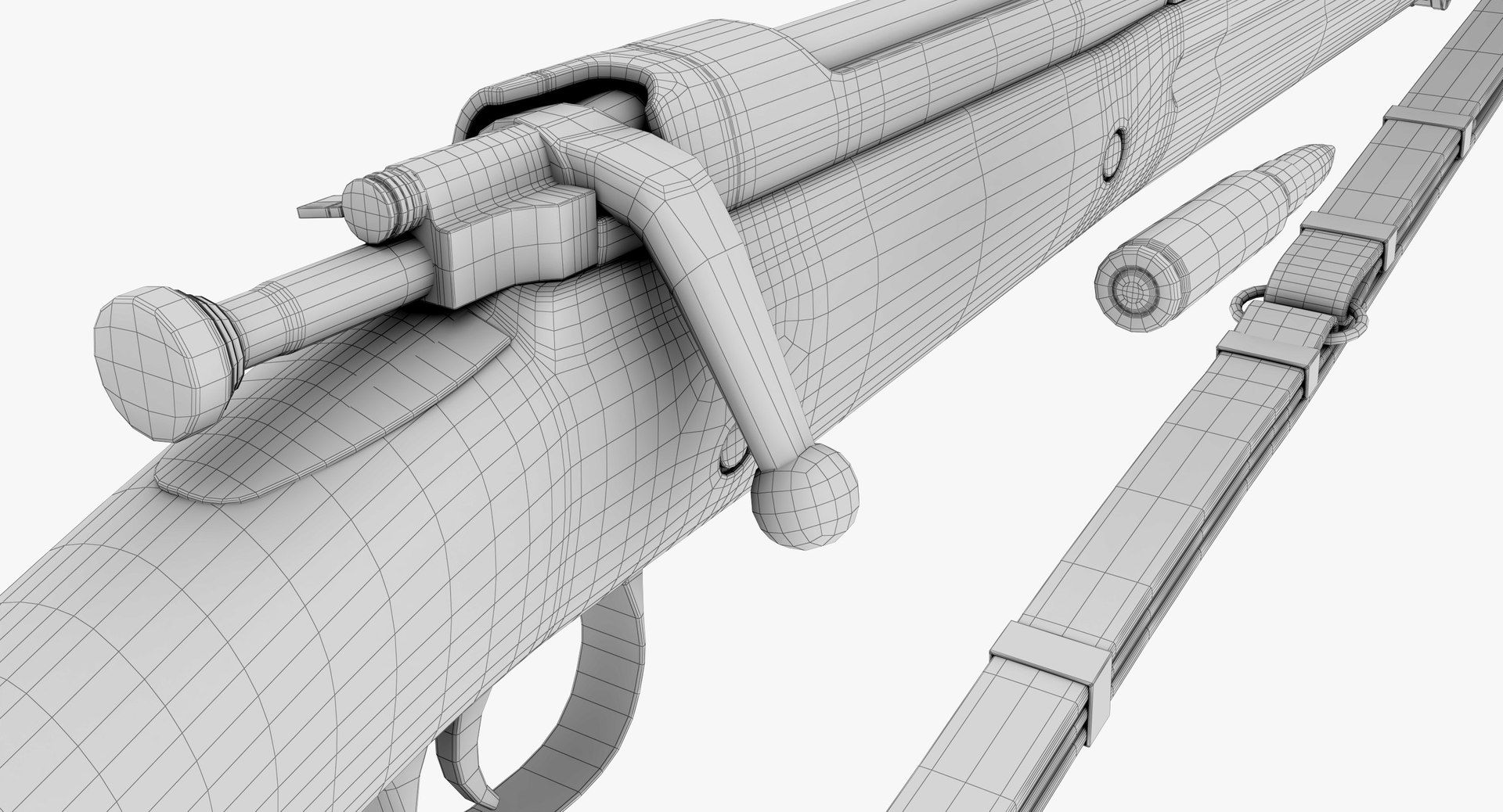 3D Model Springfield M1903 Rifle - TurboSquid 2054872