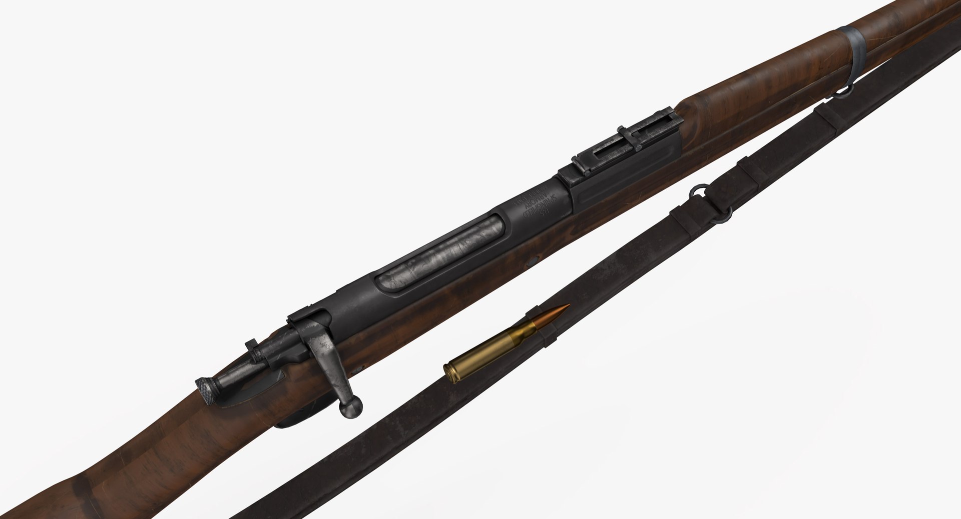 3D Model Springfield M1903 Rifle - TurboSquid 2054872
