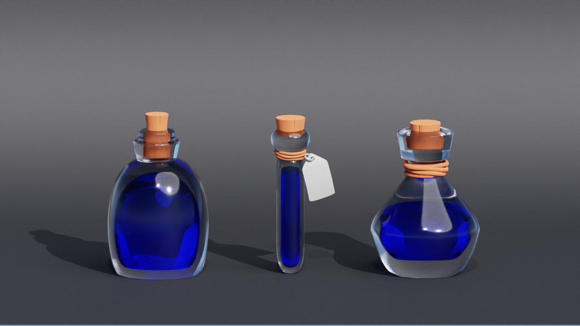 3D Stylized Cartoon Potion Pack Low-poly 3D Model - TurboSquid 2010337