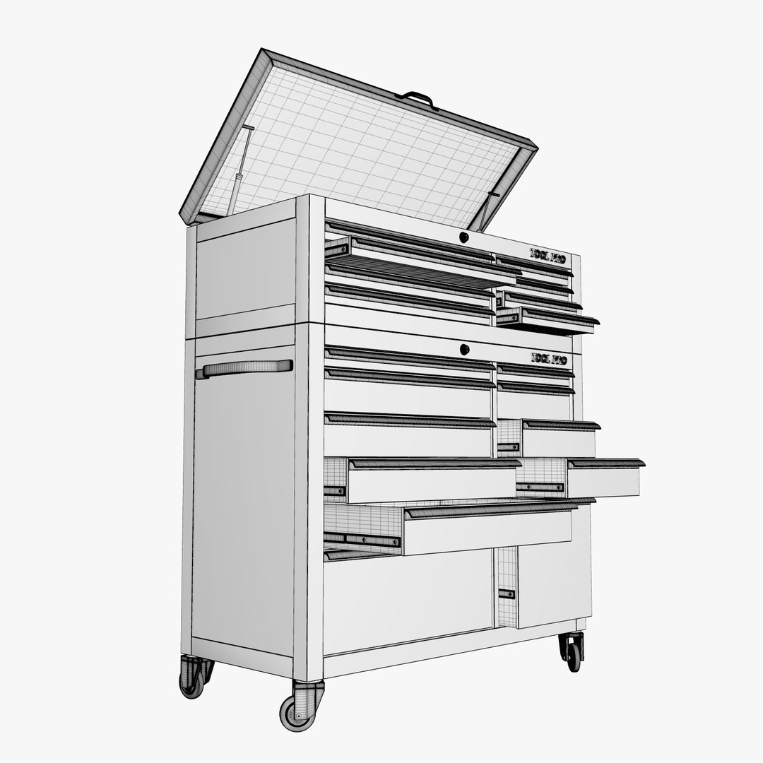 Mechanics Tool Chest Box 3D Model - TurboSquid 1179255