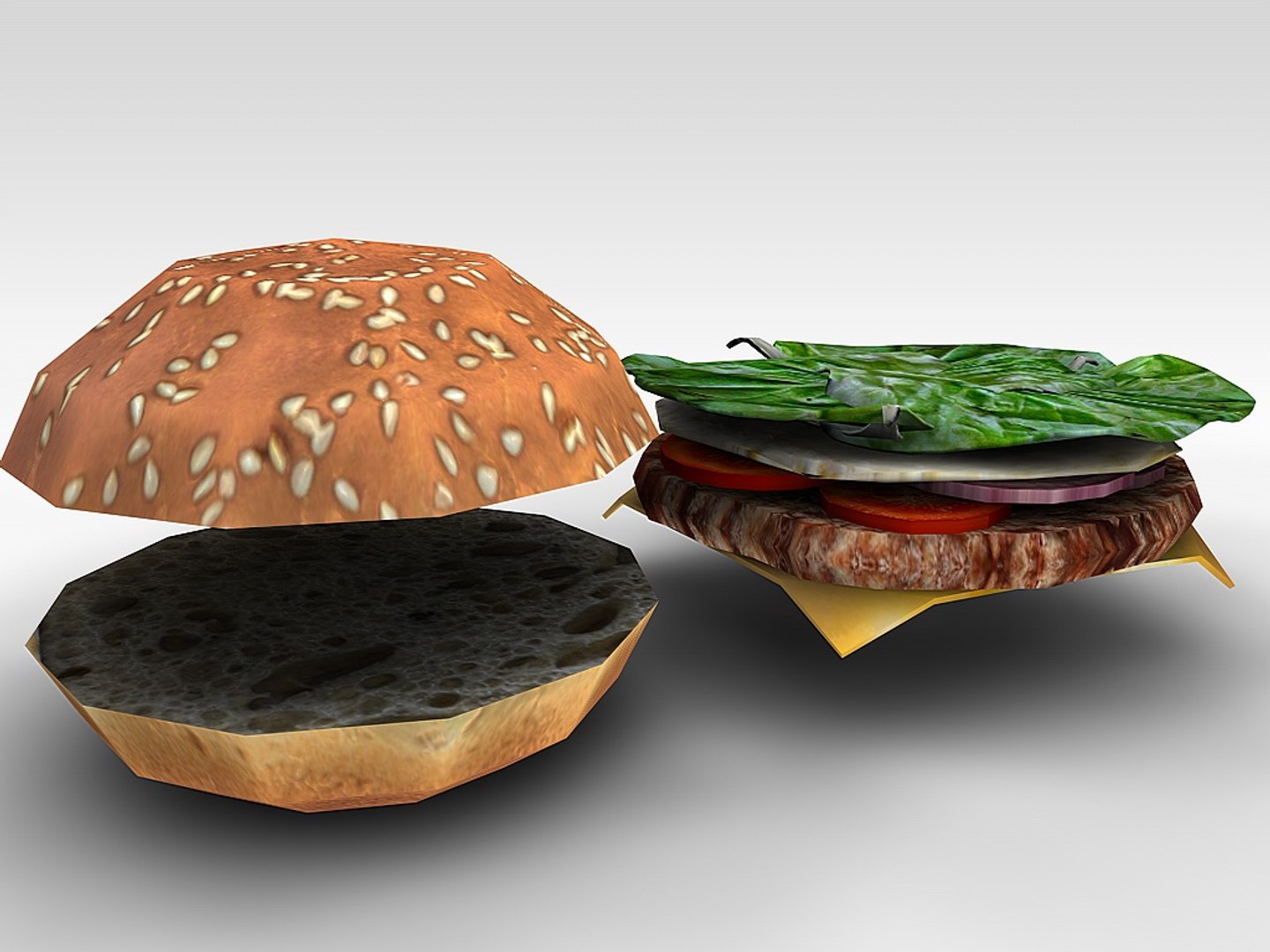 3D Model Hamburger Burger - TurboSquid 1443657