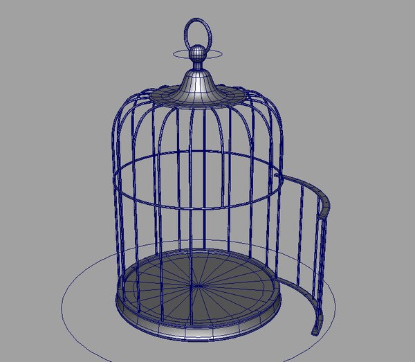 simple birdcage 3d model