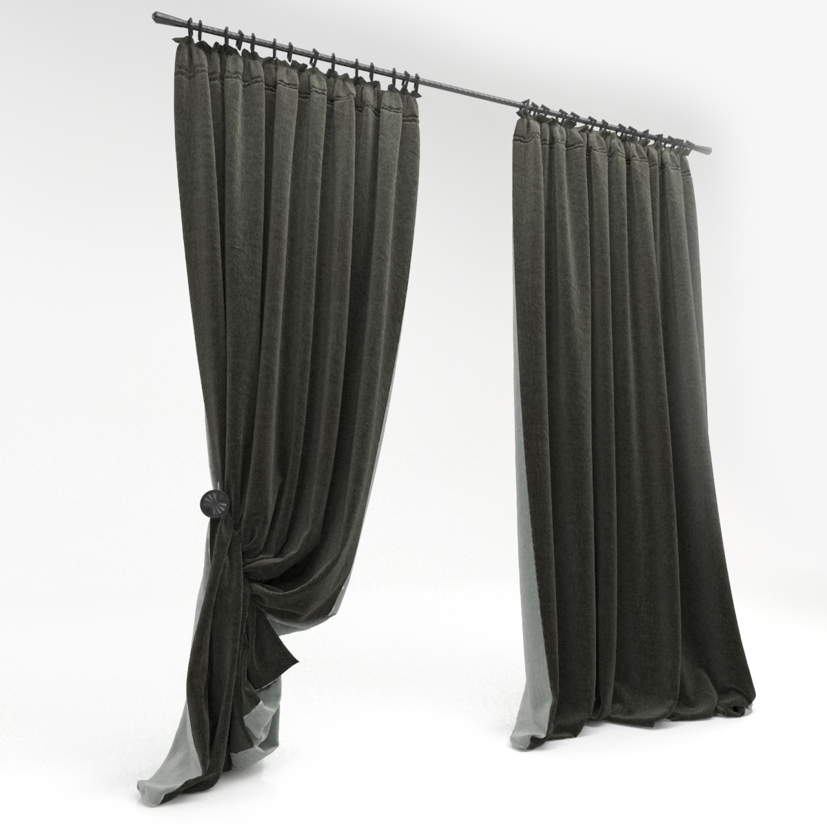 3d model curtains
