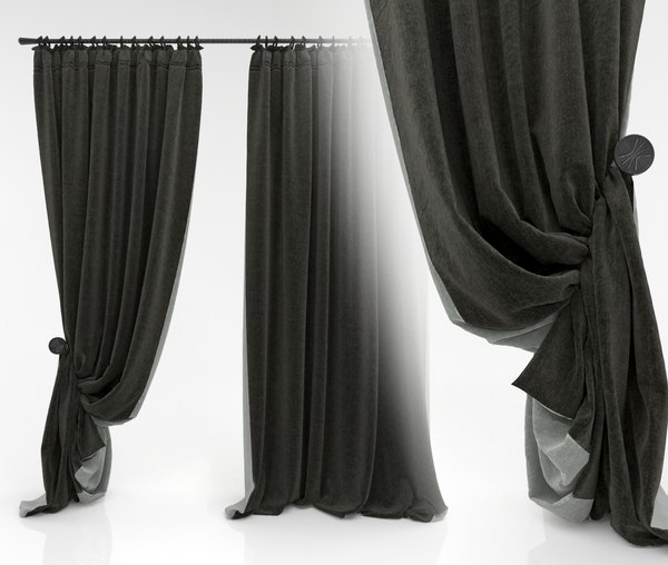 3d model curtains