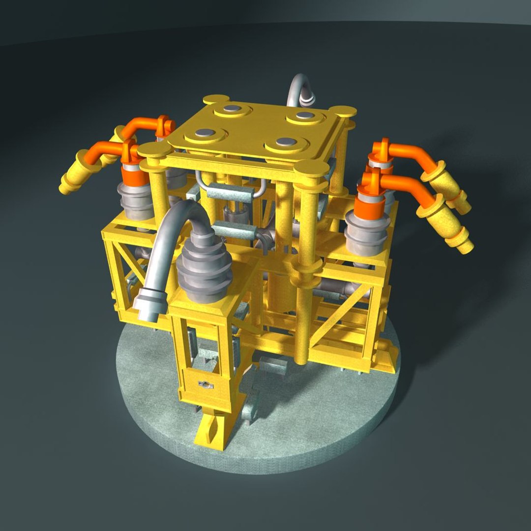 3d subsea manifold model