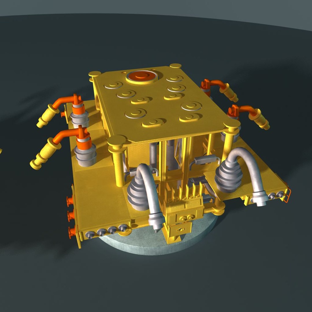 3d subsea manifold model