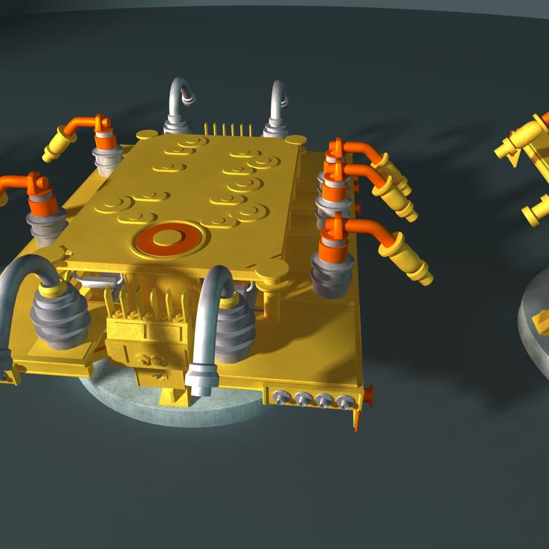3d subsea manifold model