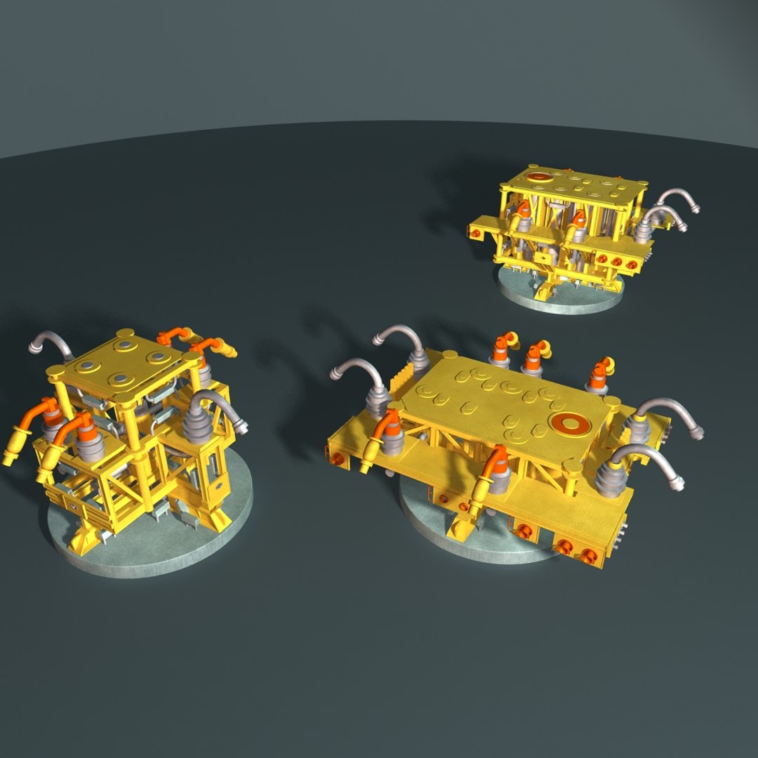 3d subsea manifold model