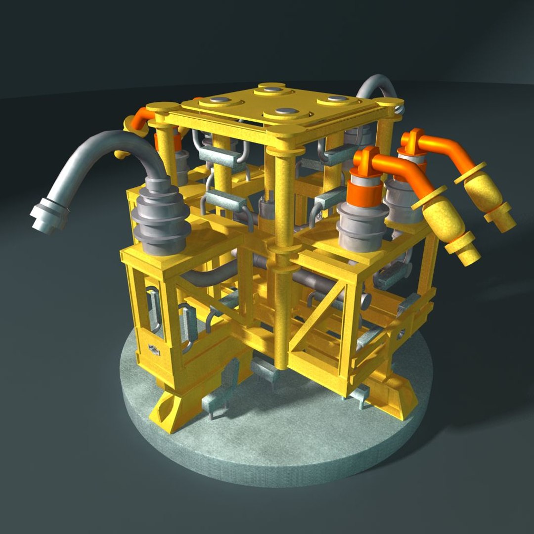 3d subsea manifold model