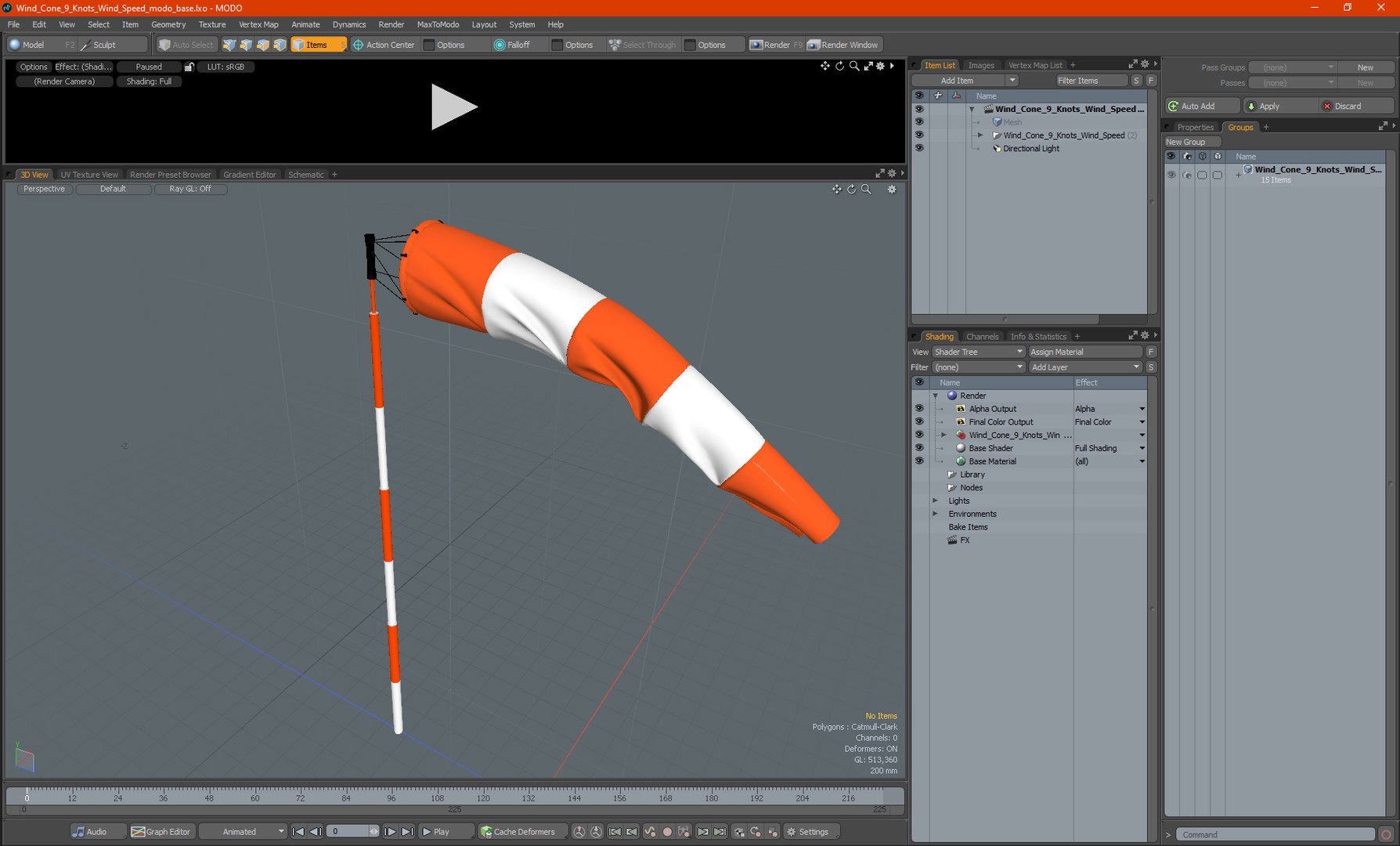 3D Wind Cone 9 Knots Wind Speed Model - TurboSquid 2025429