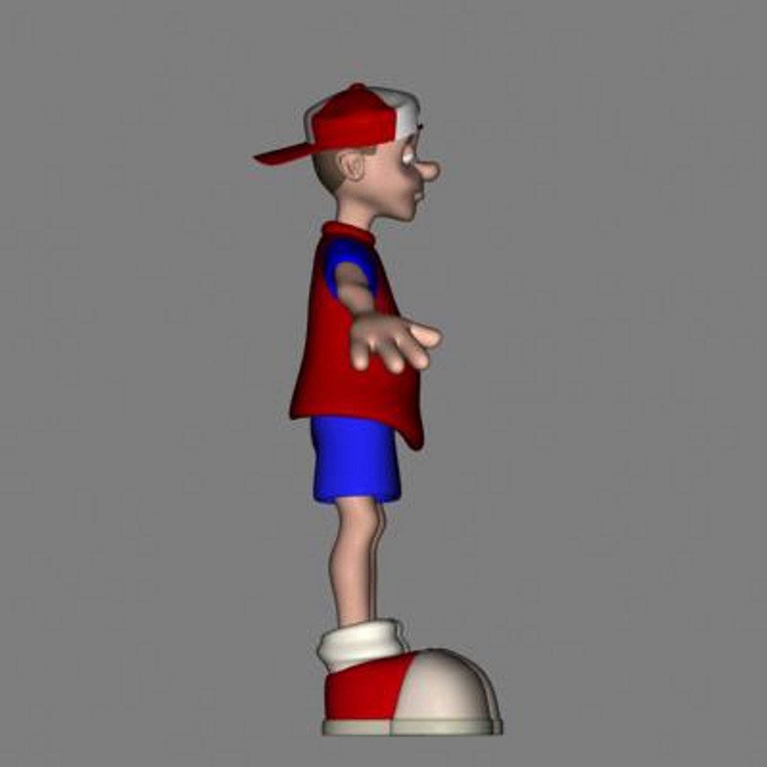 3d Child Boy Model