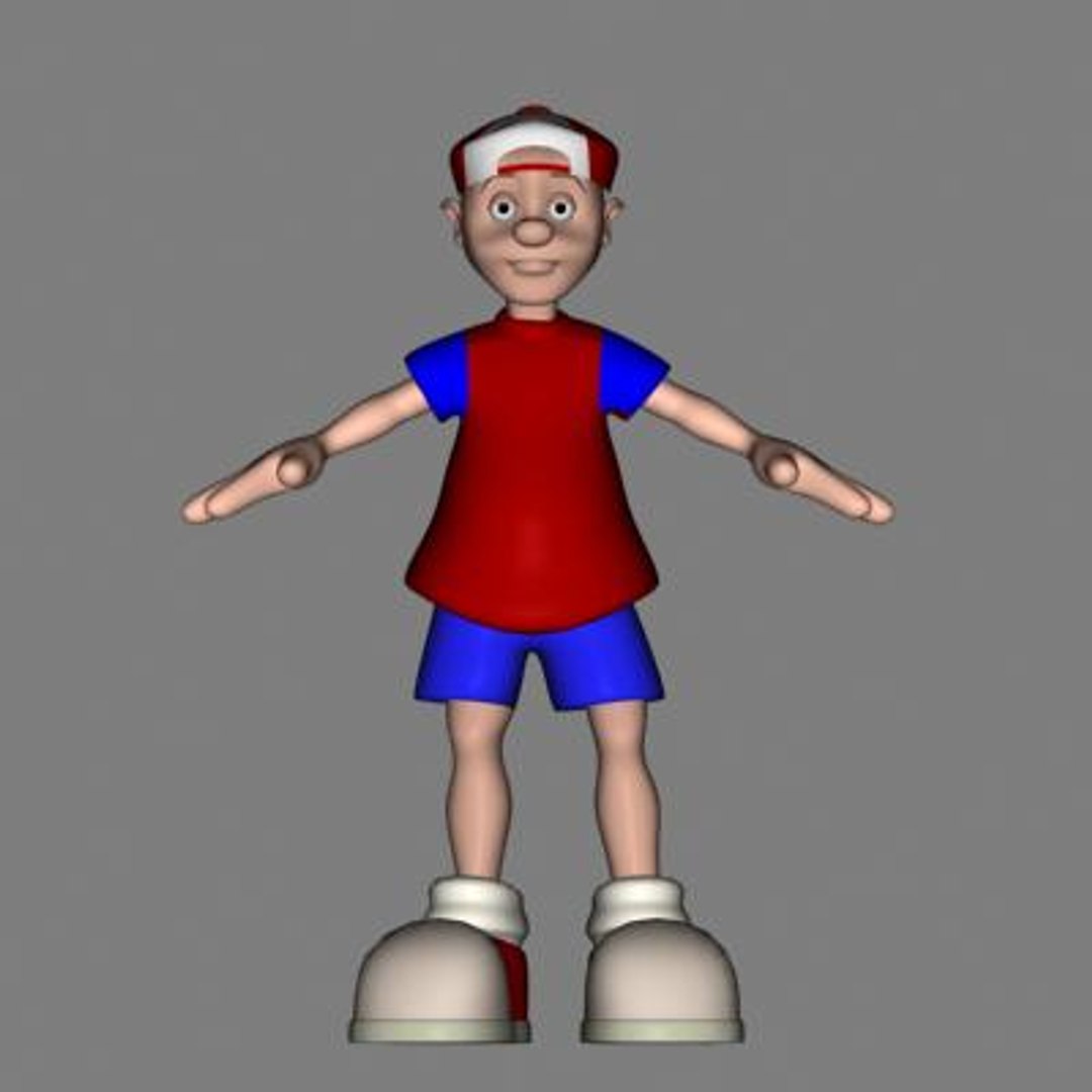 3d Child Boy Model