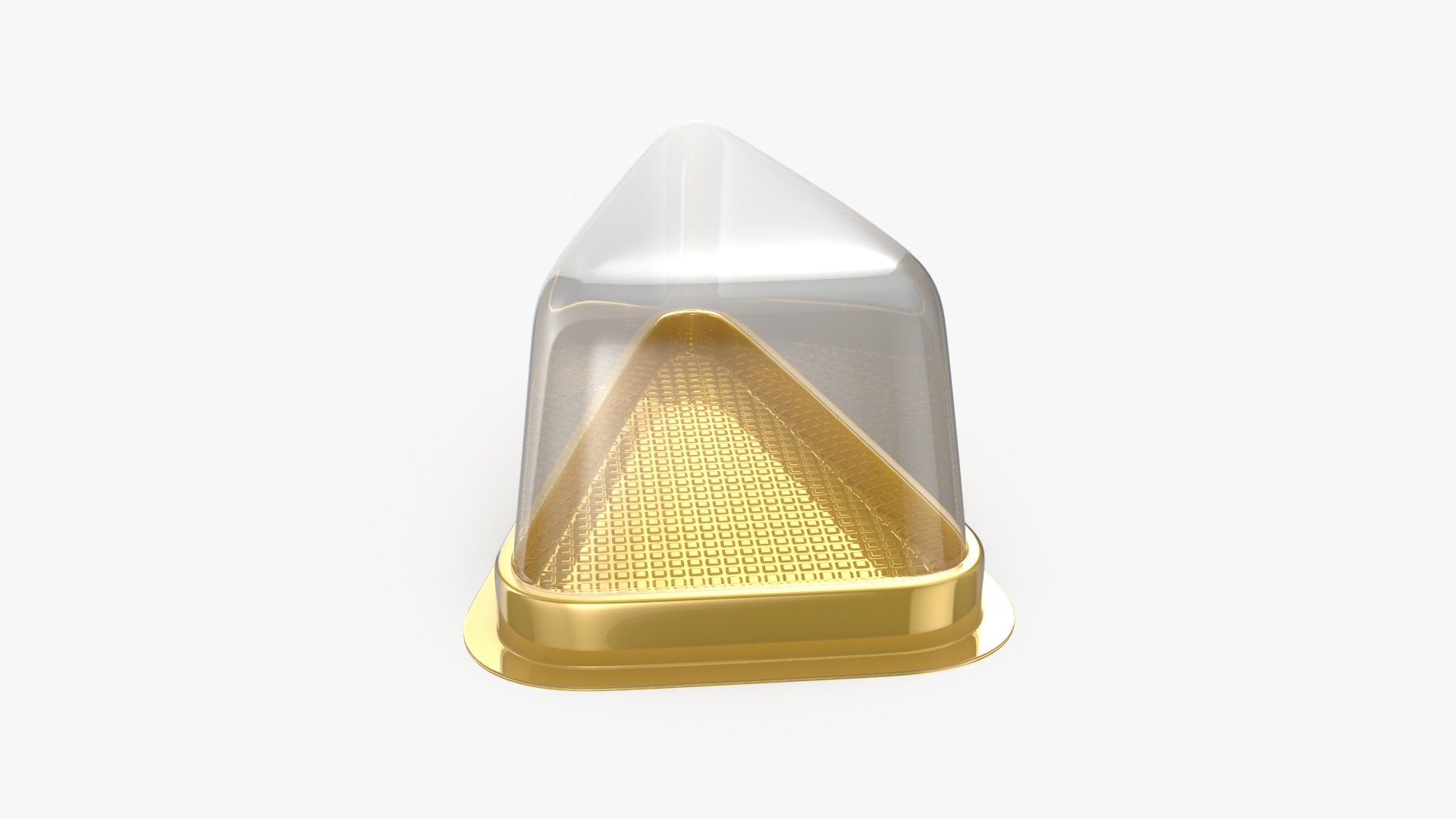 3D Triangle Cake Box Gold Model - TurboSquid 2190947