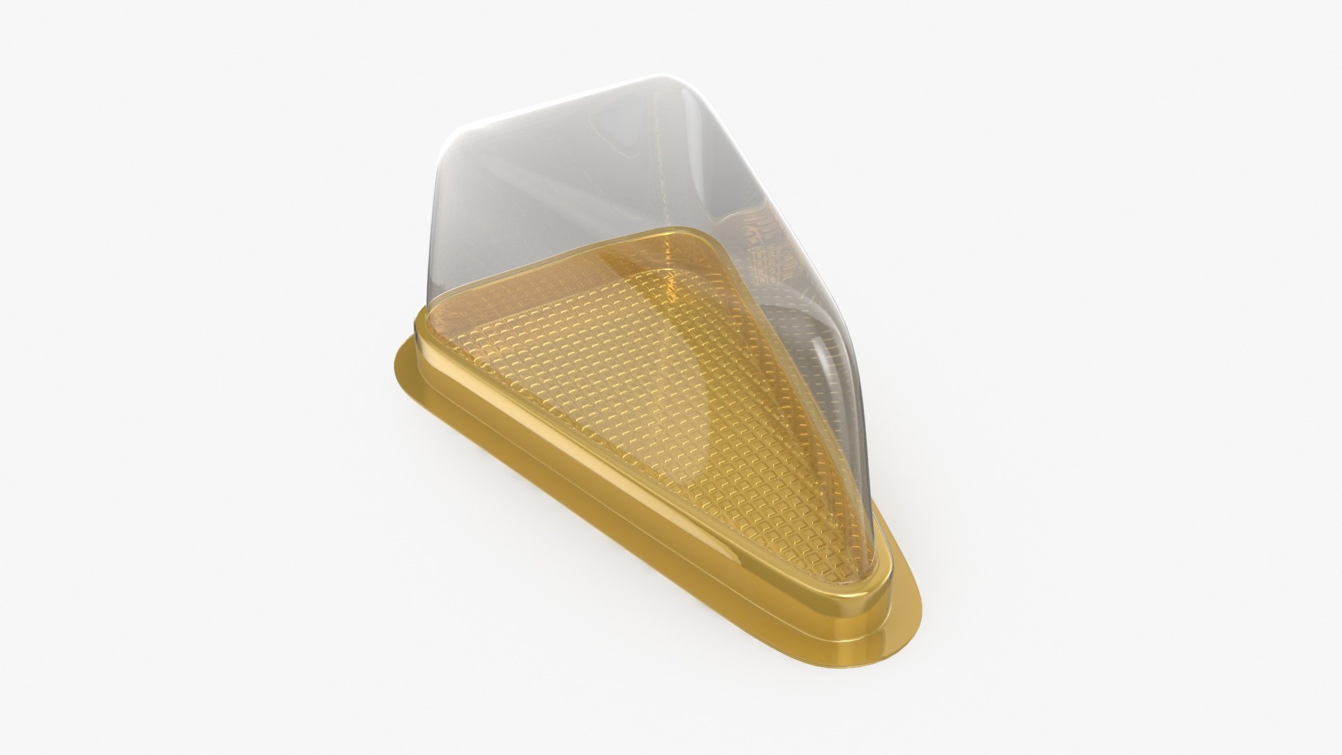 3D Triangle Cake Box Gold Model - TurboSquid 2190947
