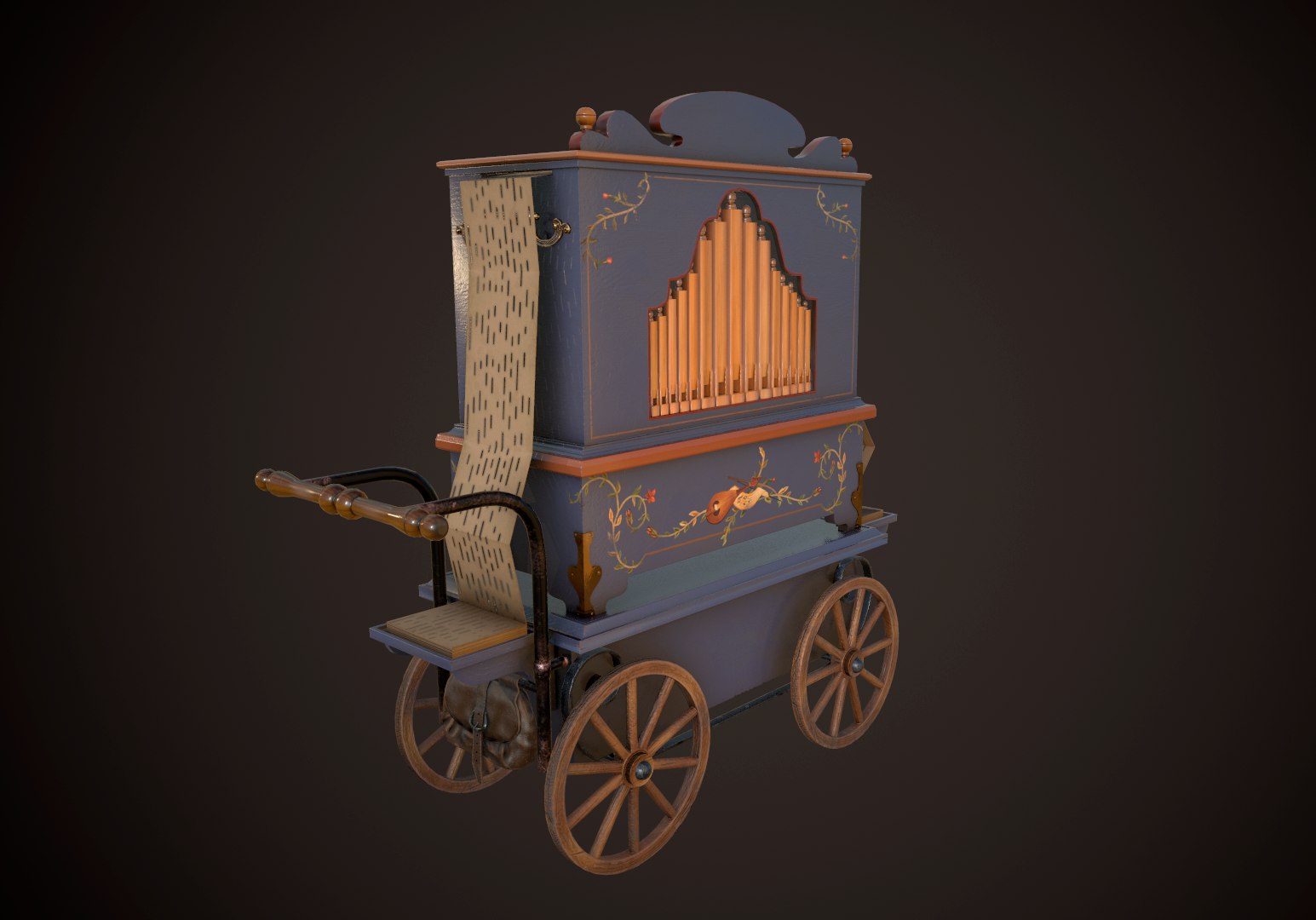 3D Model Street Organ - TurboSquid 1394357