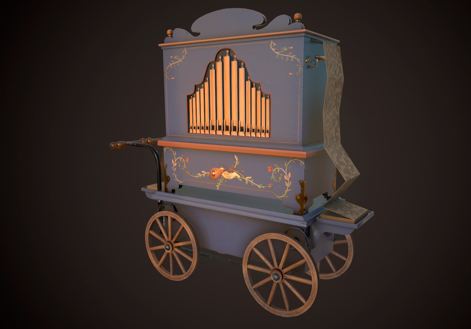 3D Model Street Organ - TurboSquid 1394357