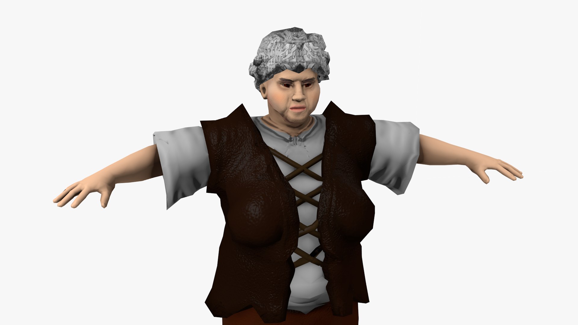 Villager Woman 3D Model - TurboSquid 1581350
