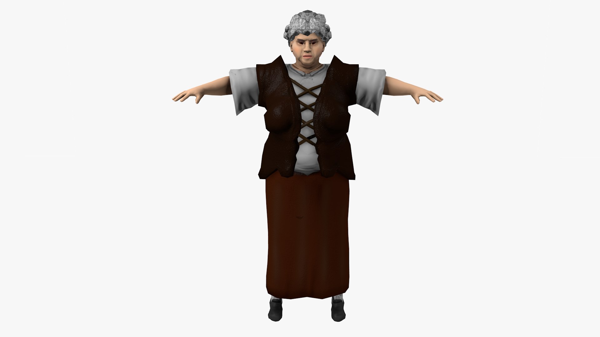 Villager Woman 3D Model - TurboSquid 1581350