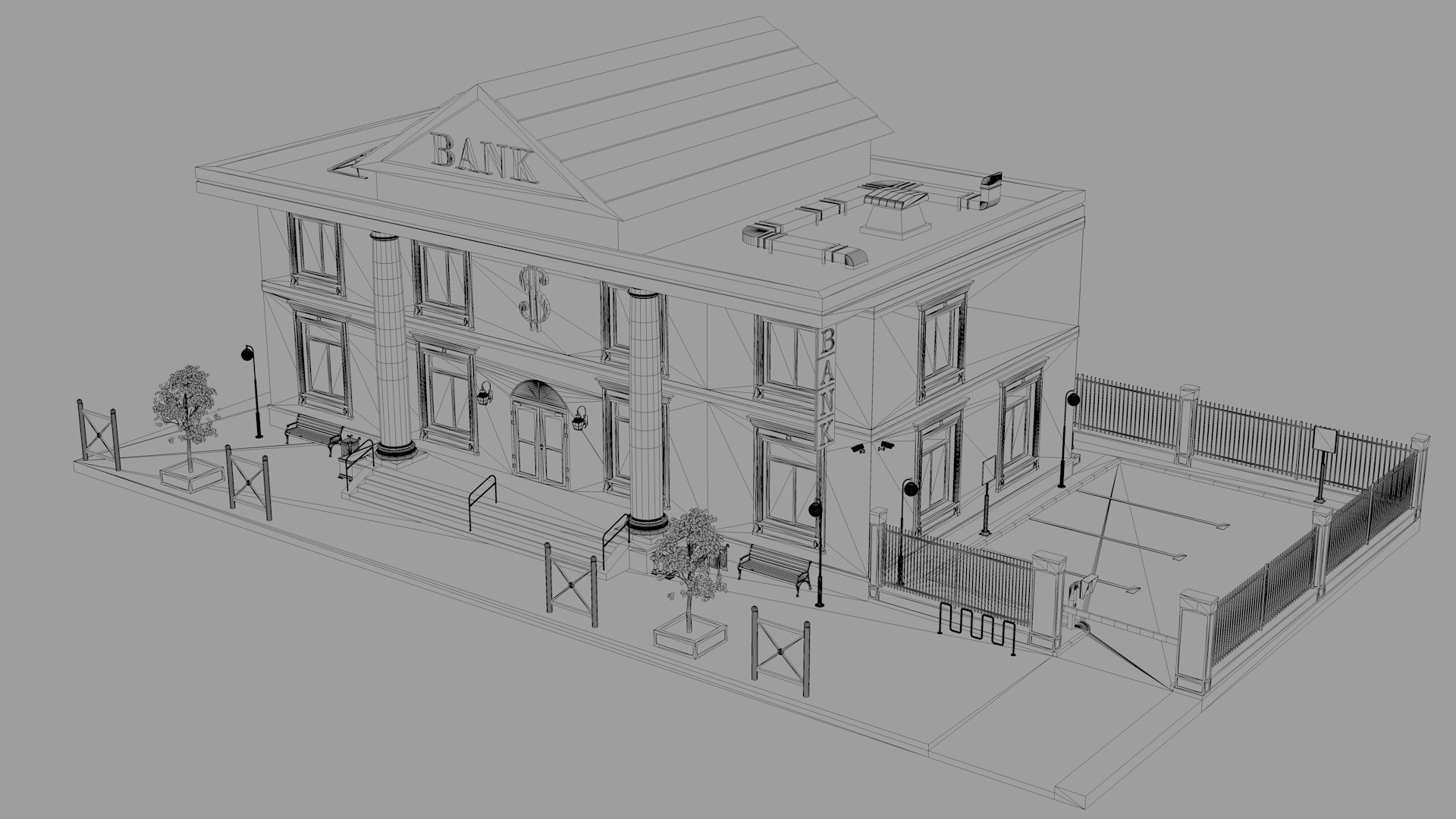 Bank Model - TurboSquid 1884916