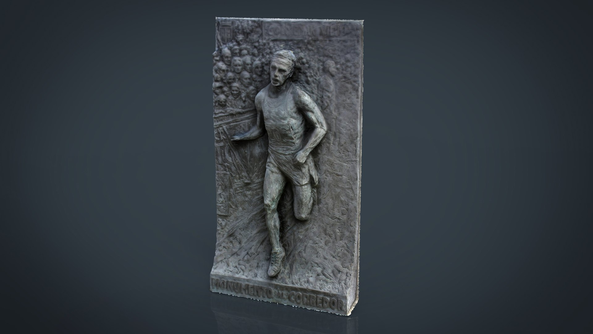 3d Monument Running Man Model