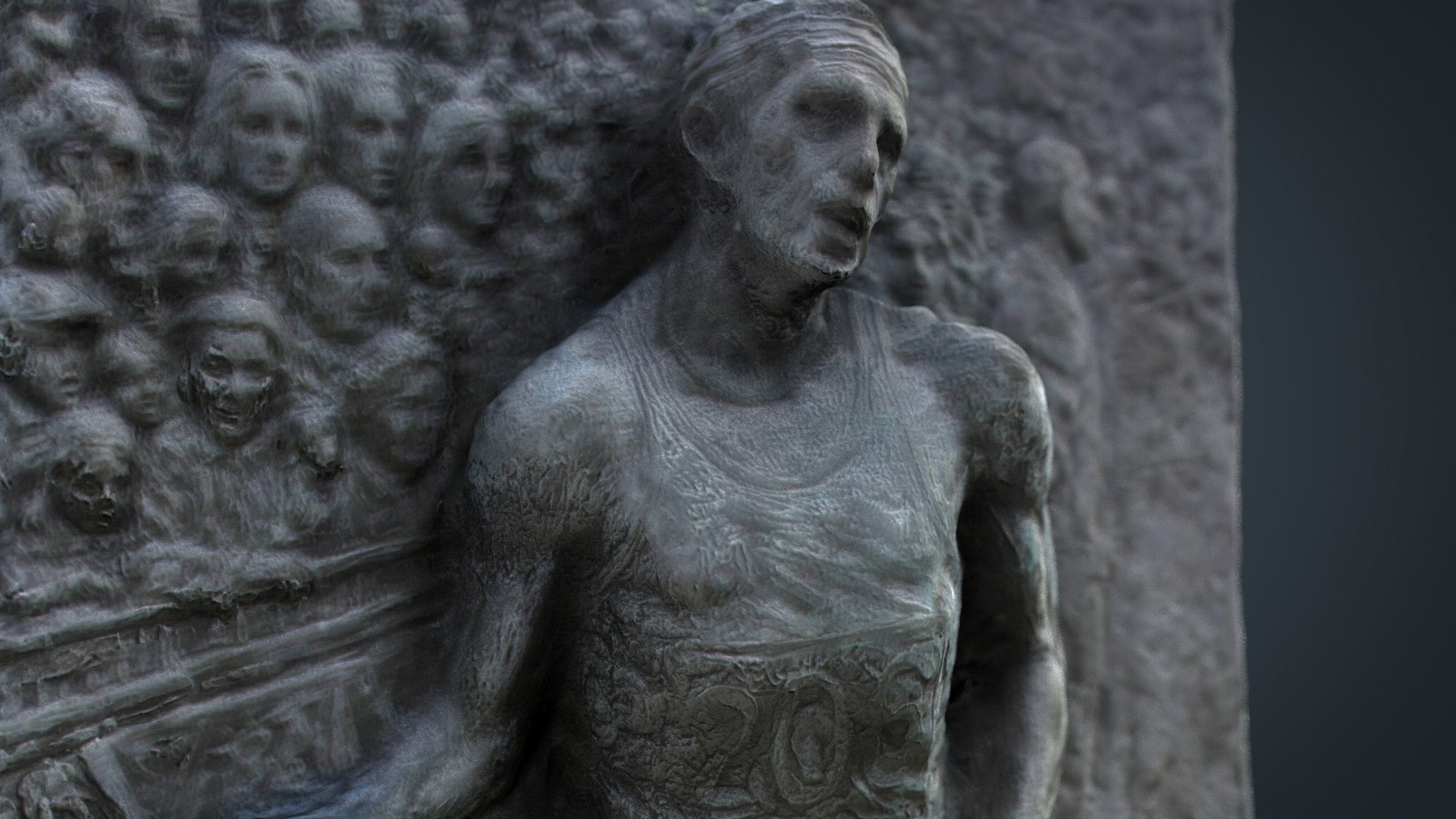 3d Monument Running Man Model