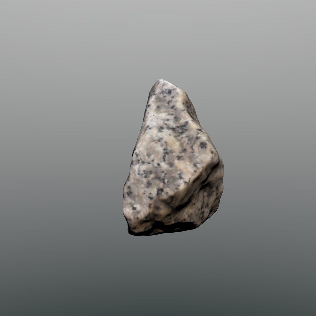 3d Scan Rock Granite Model