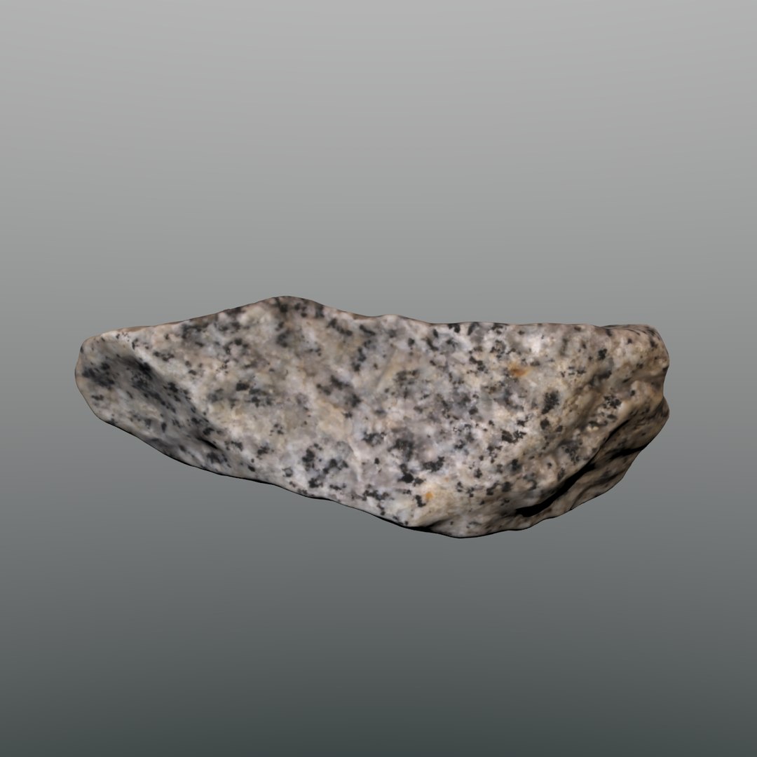 3d Scan Rock Granite Model