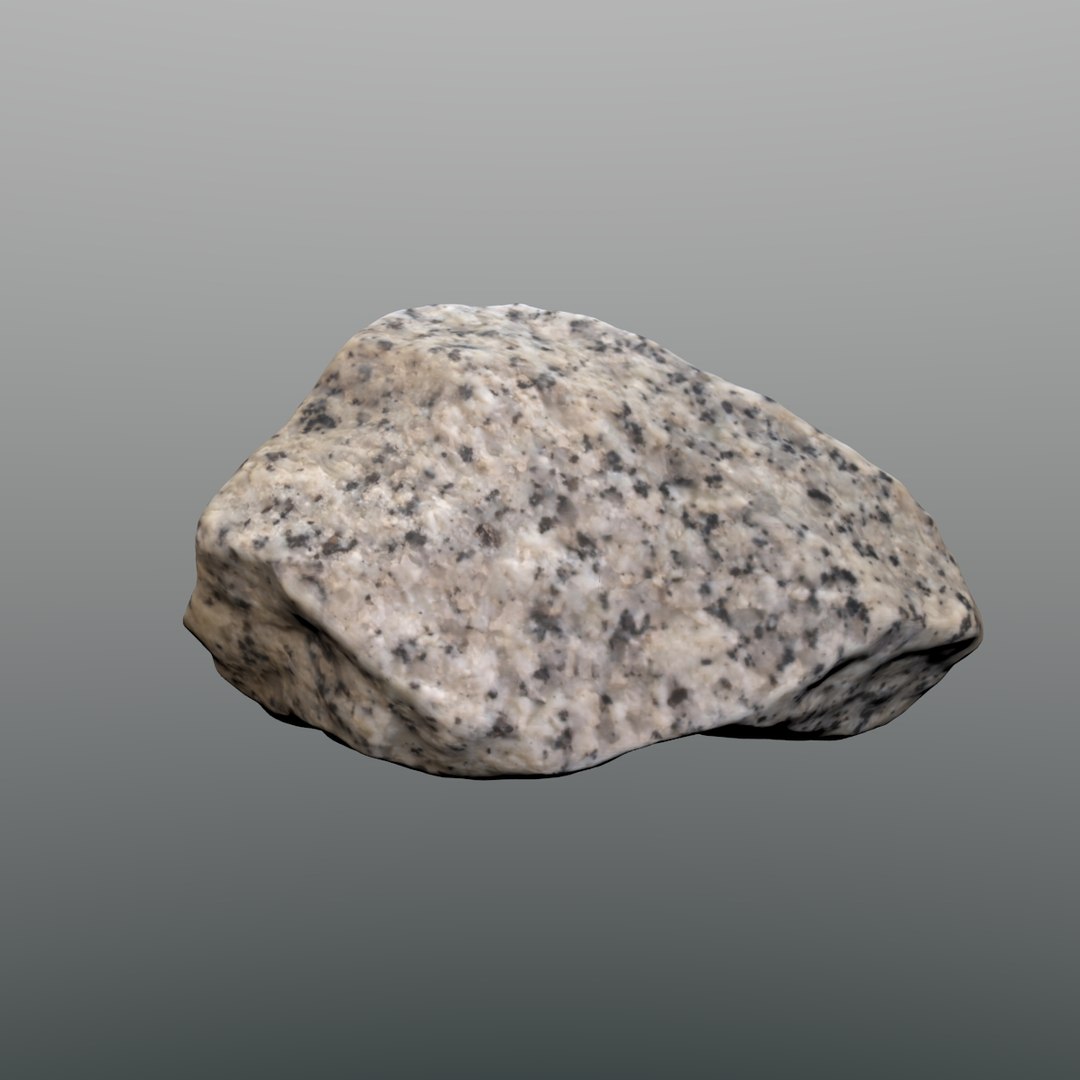 3d Scan Rock Granite Model