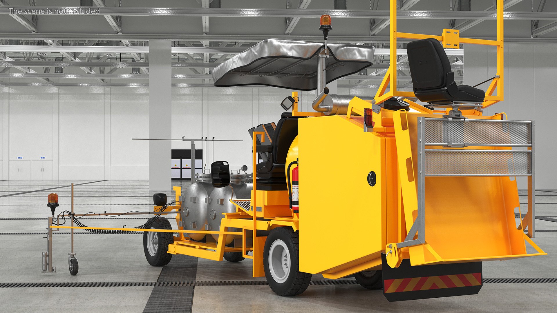 3D Road Line Marking Machine Rigged For Maya - TurboSquid 2180239