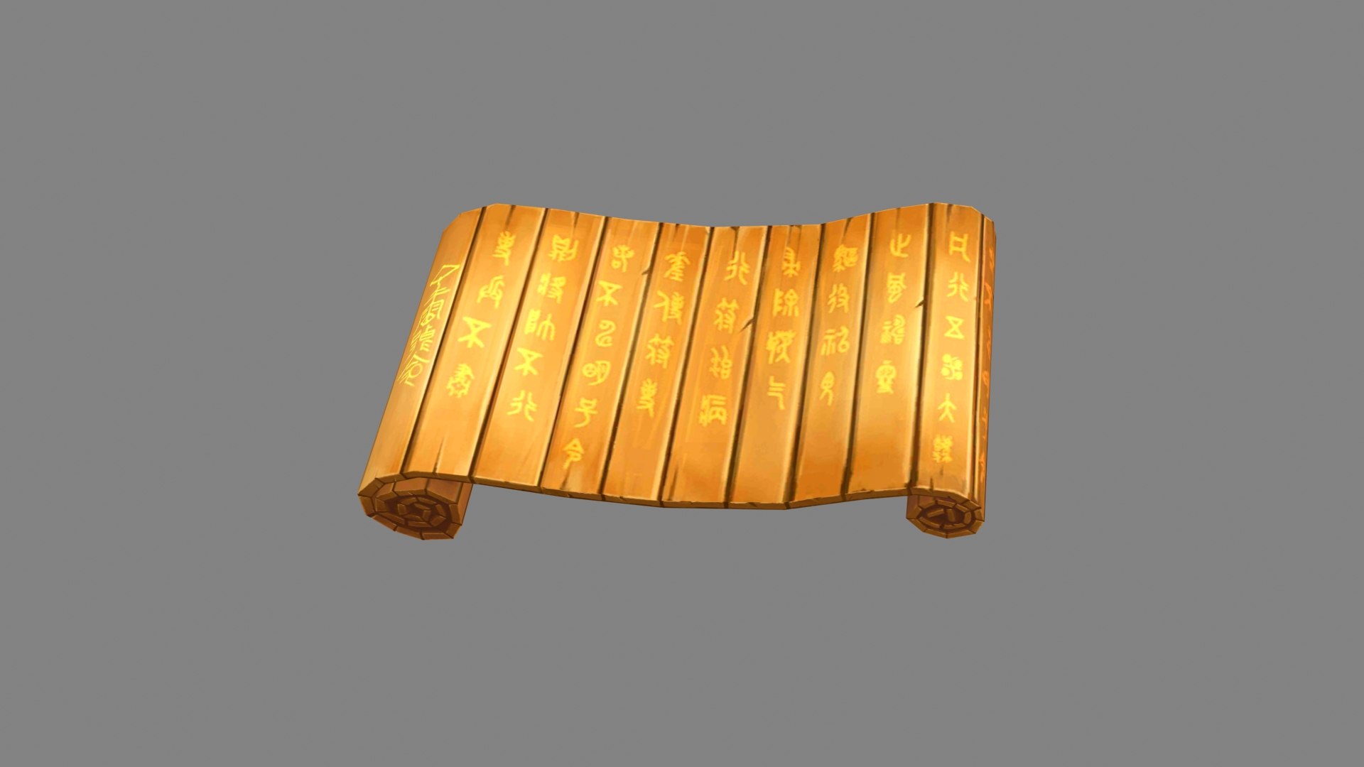 3D Ancient Chinese Bamboo Scrolls - 2 - TurboSquid 2114625