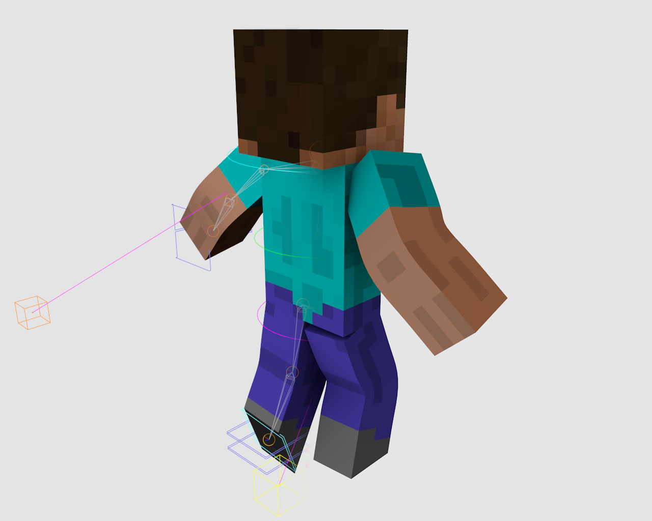 minecraft human rig v3 c4d free