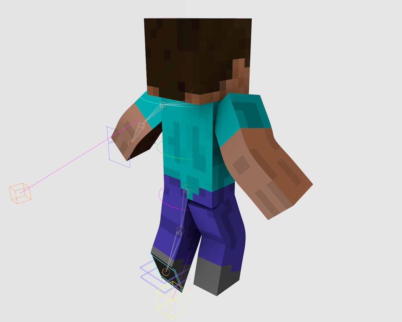 Minecraft Human Rig V3 C4d Free