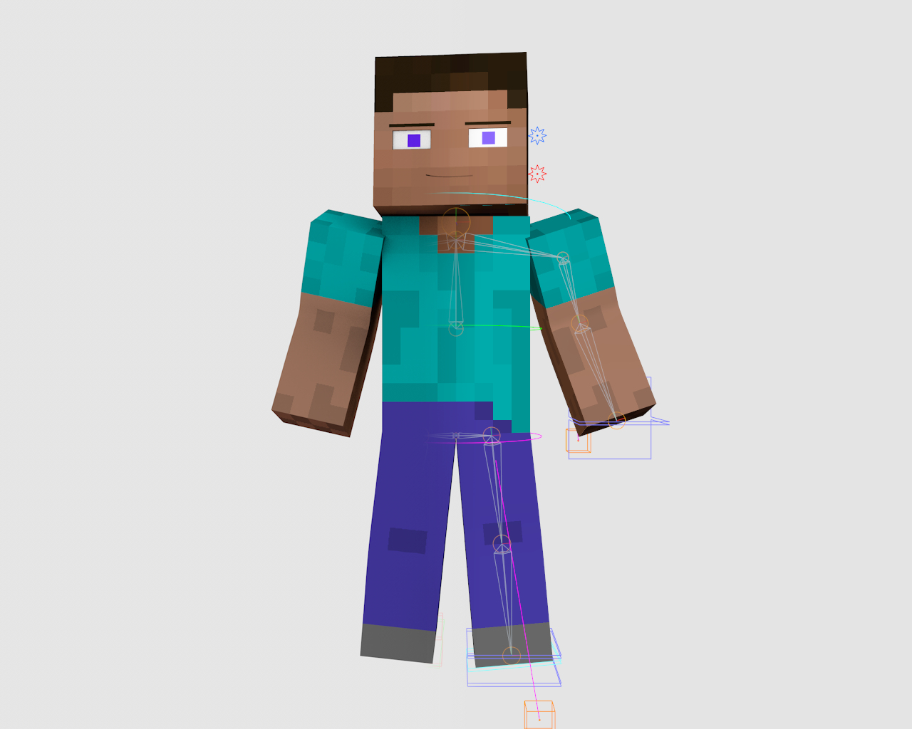minecraft human rig v3 c4d free