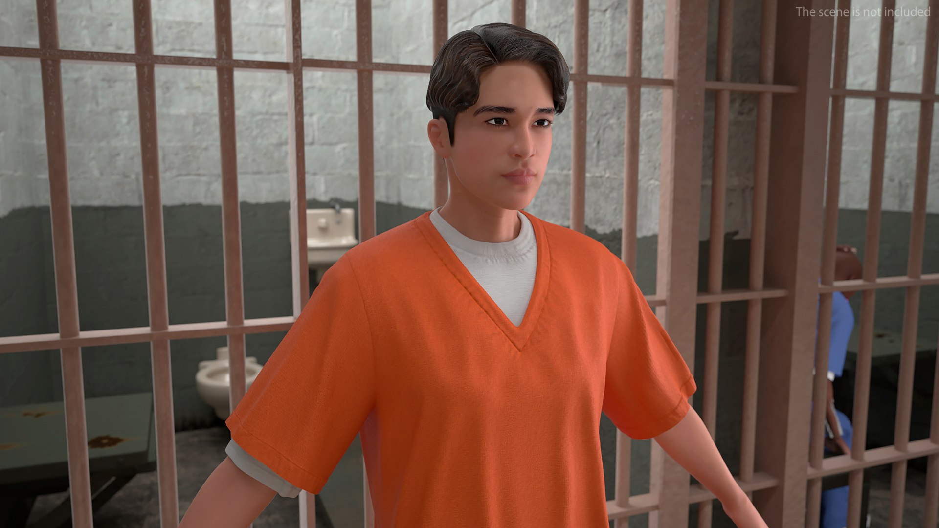 Asian Male Prisoner 3D Model - TurboSquid 2372382