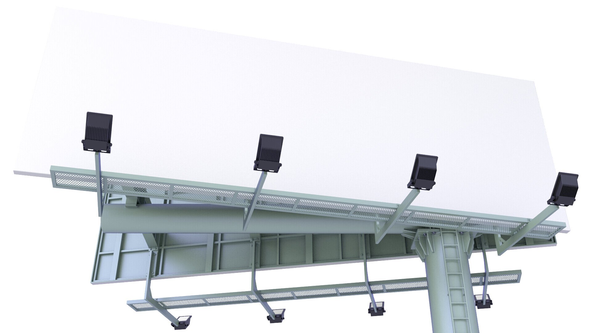 Street Billboard Pole Advertising 28 3D - TurboSquid 1815228