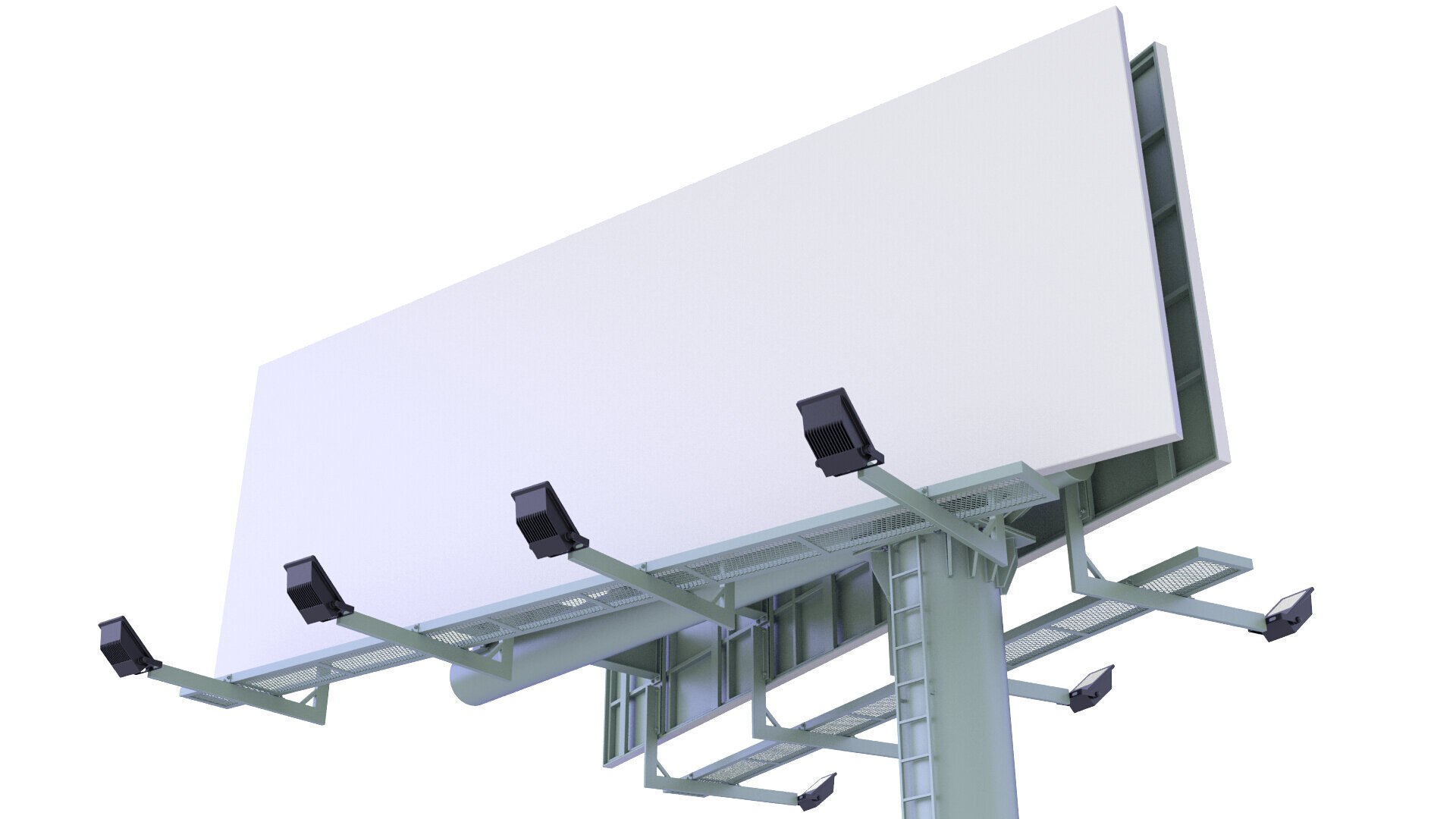 Street Billboard Pole Advertising 28 3D - TurboSquid 1815228