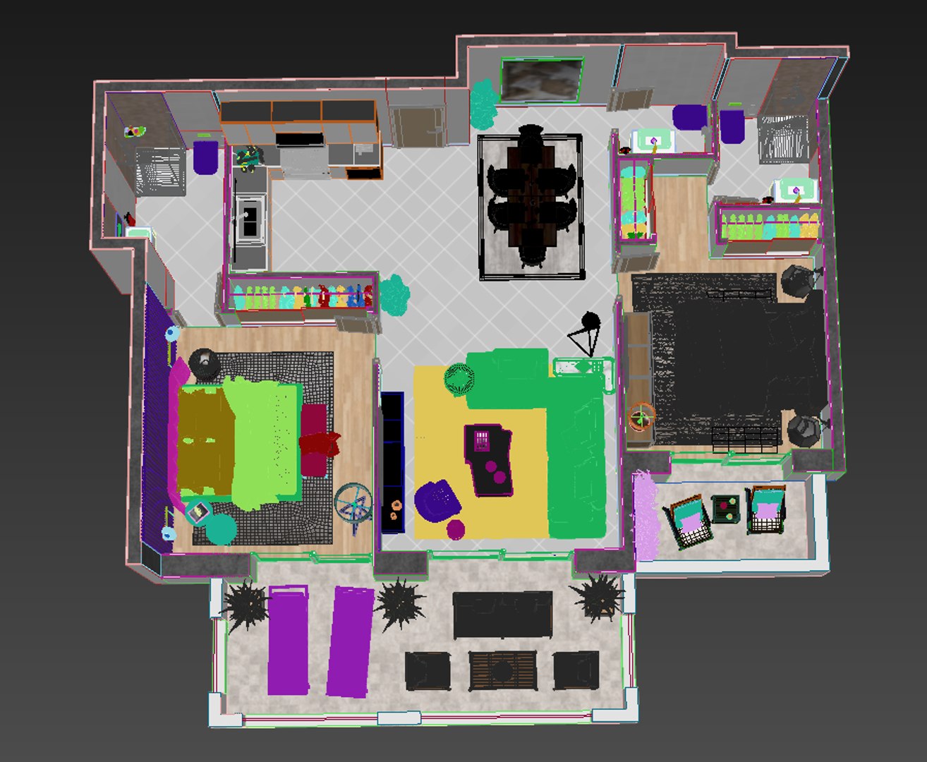 Detailled Interior Model - TurboSquid 1530152