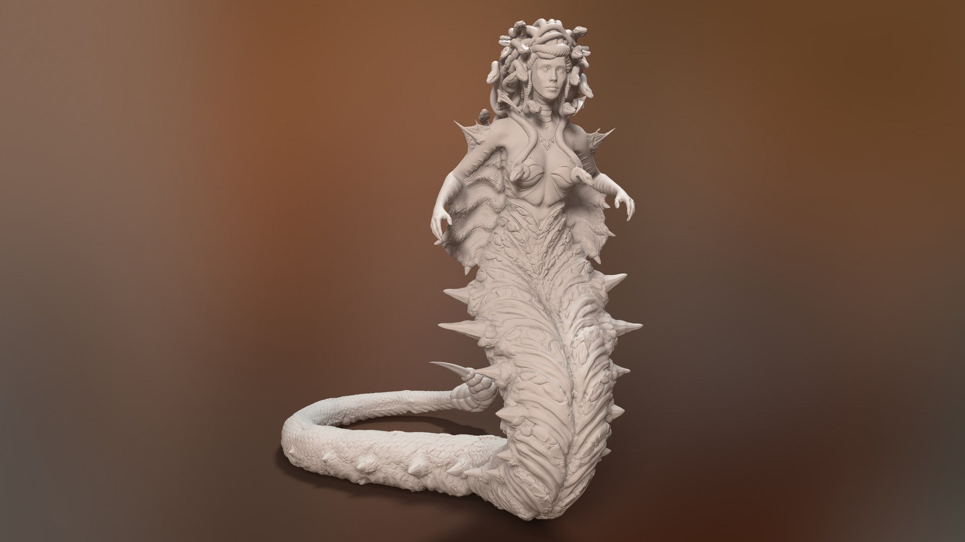 Gorgon Medusa 3d Print 4 Poses 3D Model - TurboSquid 2357891
