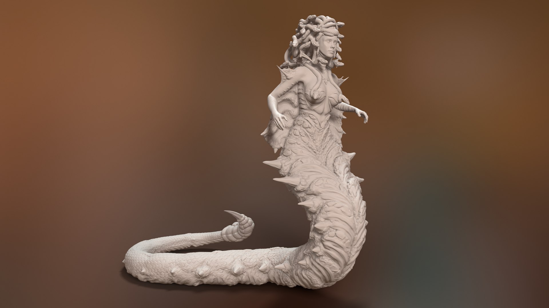 Gorgon Medusa 3d Print 4 Poses 3D Model - TurboSquid 2357891