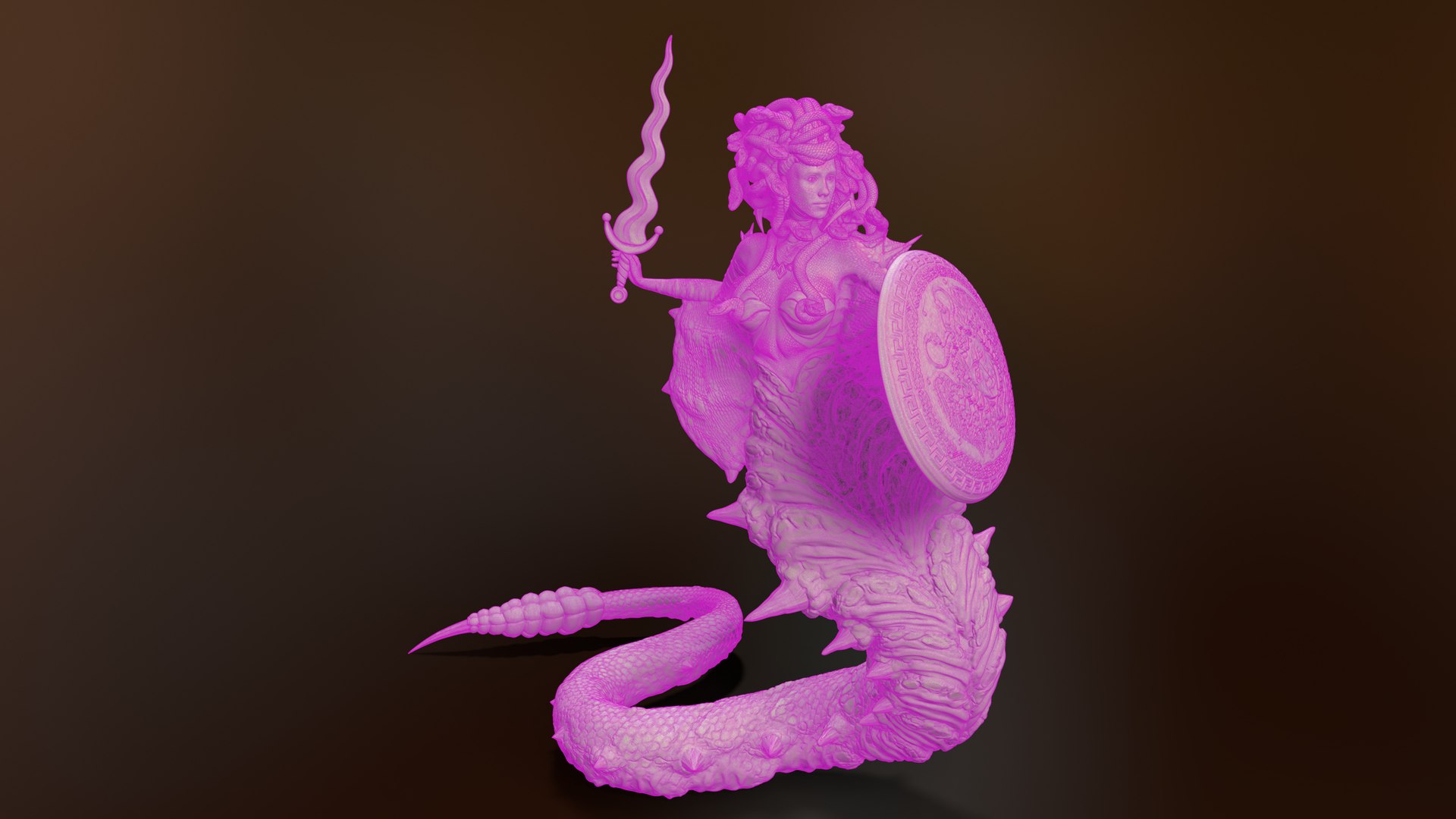 Gorgon Medusa 3d Print 4 Poses 3D Model - TurboSquid 2357891