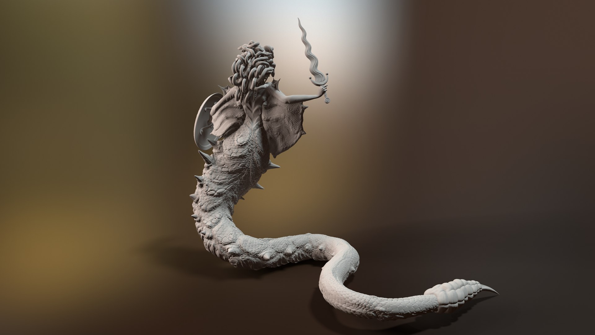 Gorgon Medusa 3d Print 4 Poses 3D Model - TurboSquid 2357891