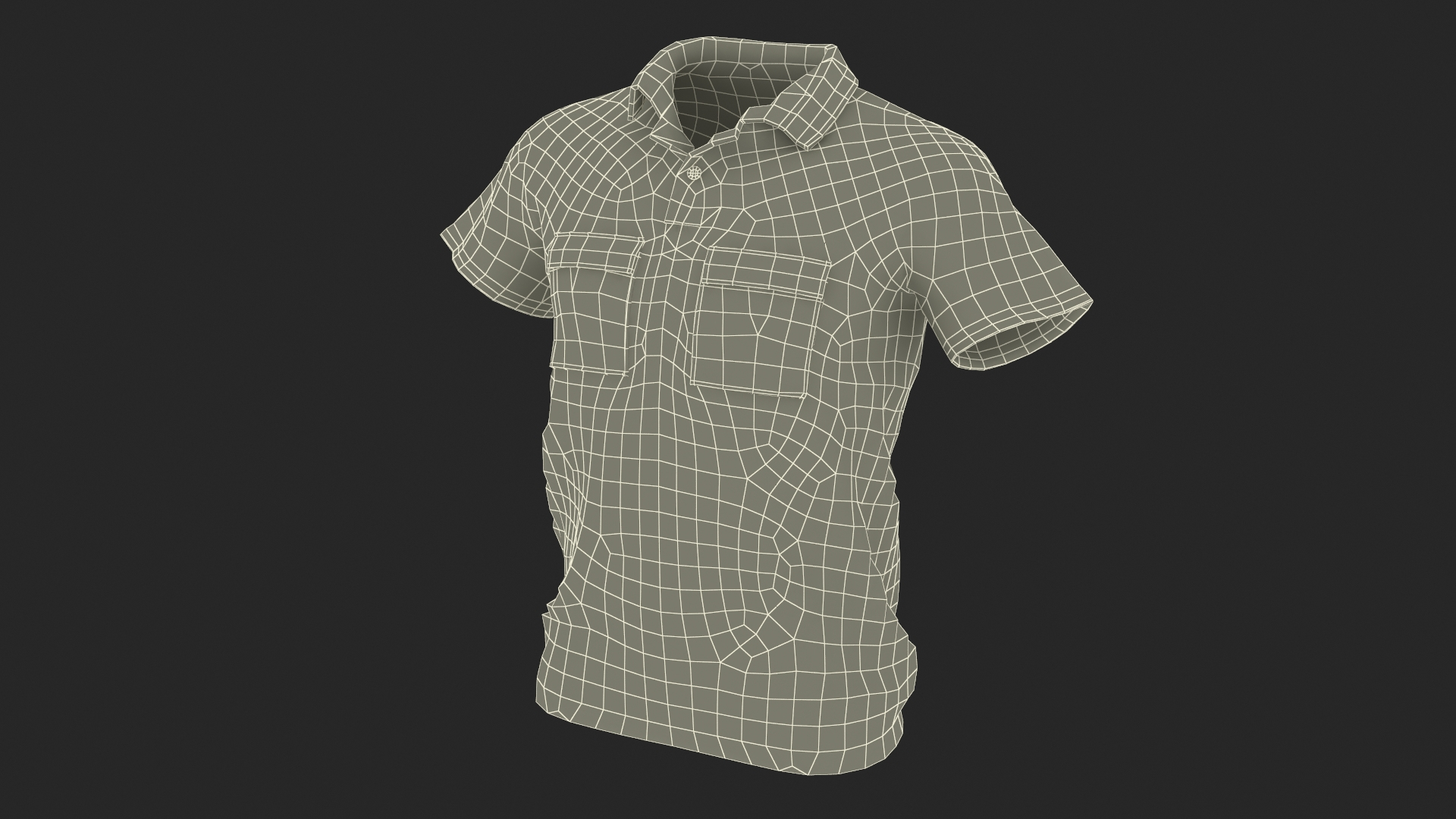 3D Casual Polo Shirt - TurboSquid 2327293