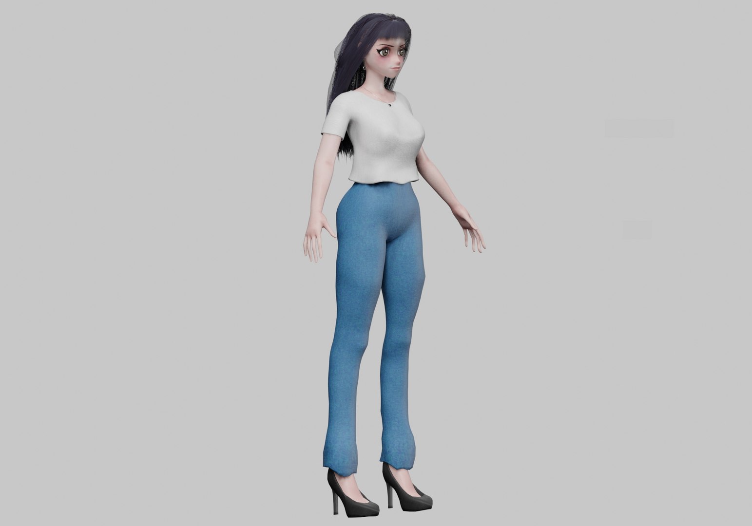 Cute Basic Girl V31817 Model - TurboSquid 2272029
